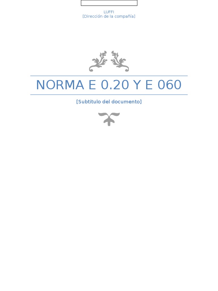 Resumen de La Norma E020 | PDF | Doblar | Hormigón