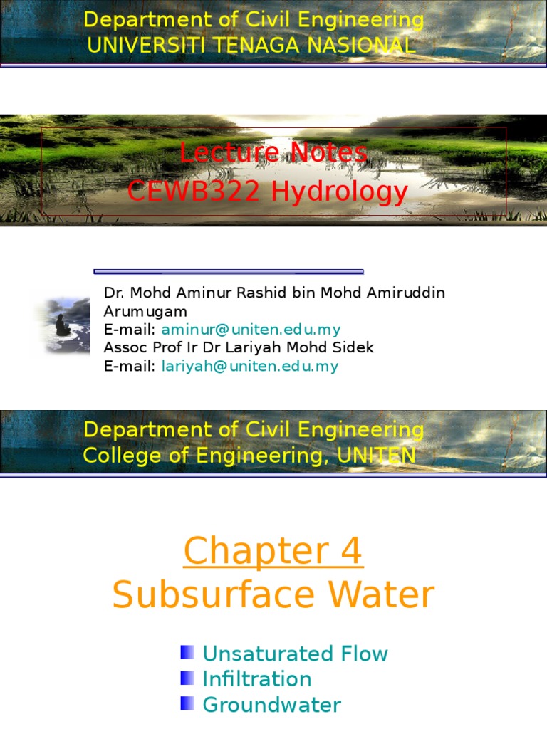 Infiltration Processes in Hydrology | PDF | Porosity | Soil