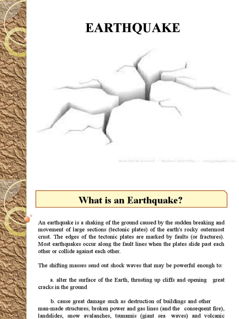 Earthquke Presentation | PDF | Earthquakes | Waves