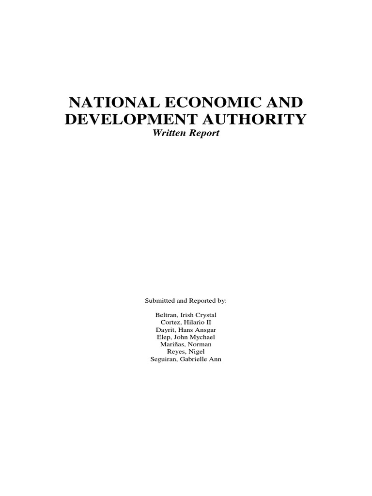 National Economic and Development Authority | PDF | Business | Government