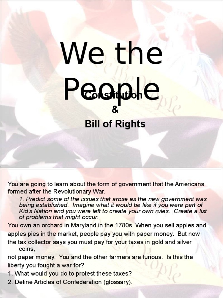 we the people notes 11 | Presidents Of The United States | United ...