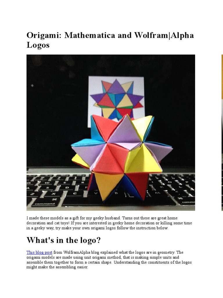 ! Origami - Origami Rhombic Hexecontahedron Tutorial | PDF | Polytopes ...