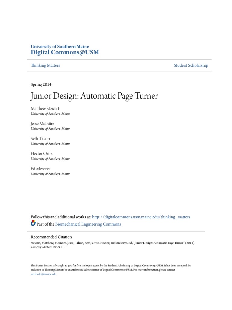 Affordable Automatic Page Turner Design | PDF | Arduino | Switch