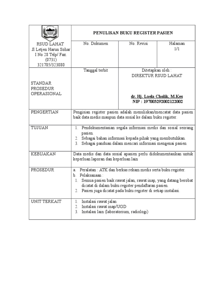 Penulisan Buku Register | PDF