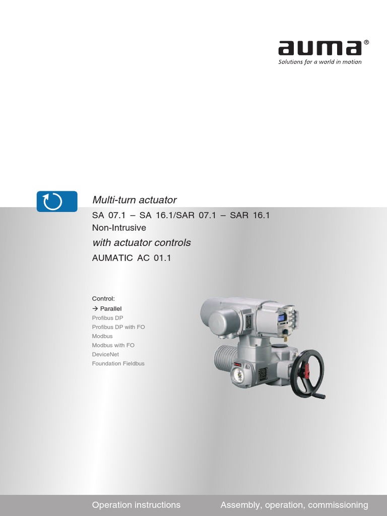 Attuatori Multigiro-Auma | PDF | Electrical Connector | Direct Current