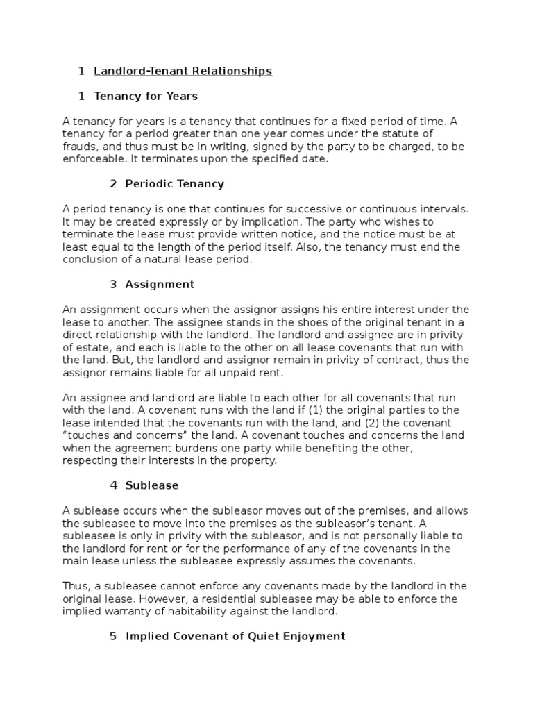 Property Rule Statements | PDF | Concurrent Estate | Lease