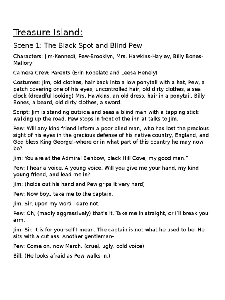 Treasure Island Script | Treasure Island