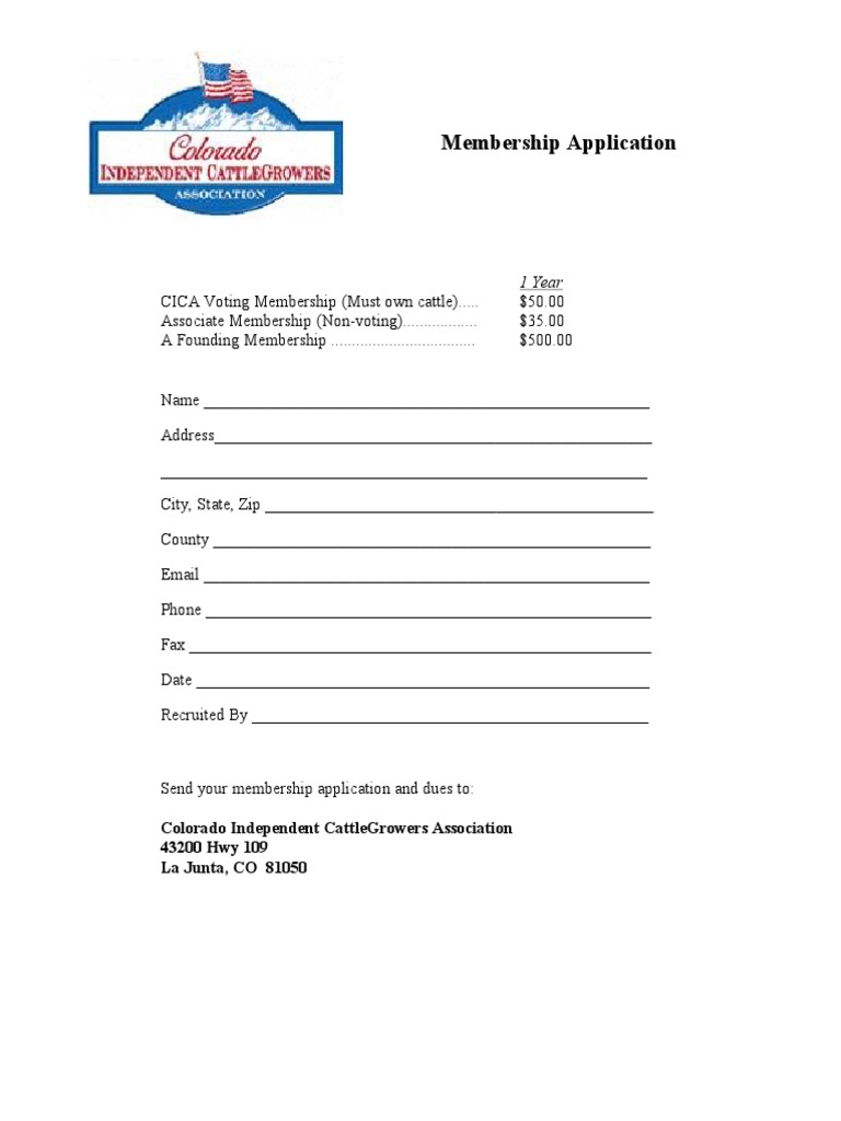 Membershipapplication | PDF