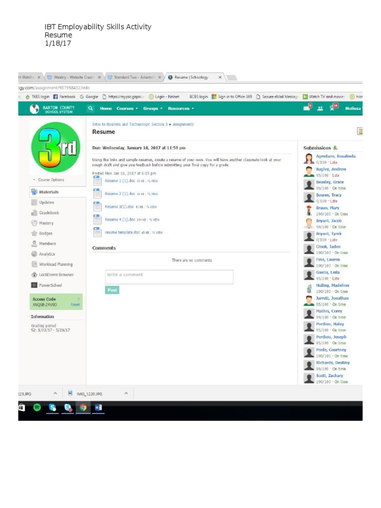 Ibt Empl Resume Jan | PDF