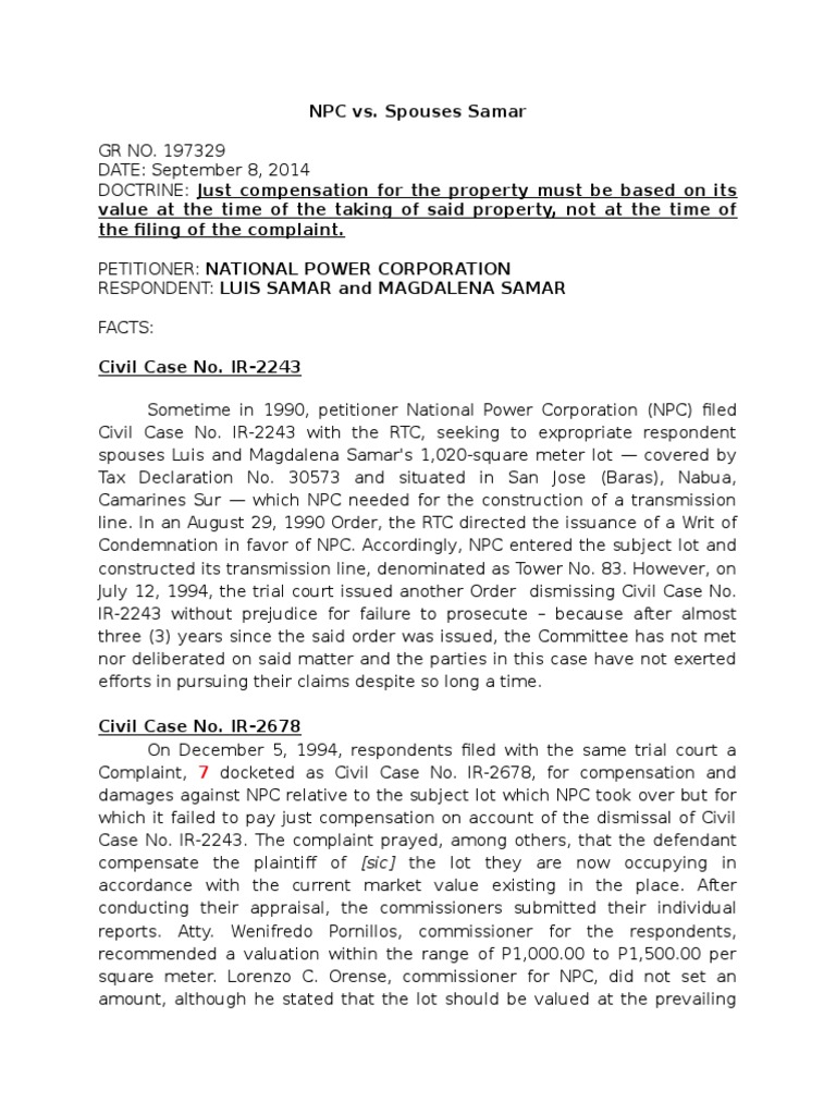 Rule 67 Compiled Digests Rules of Court | Eminent Domain | Easement