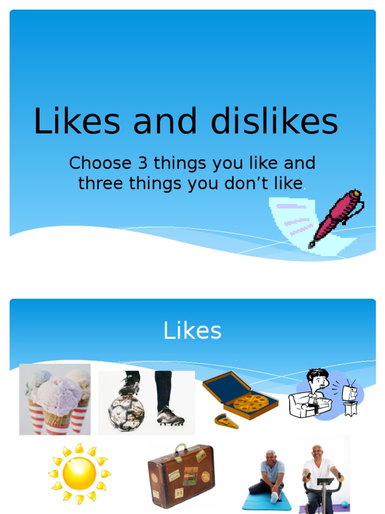 Student Likes and Dislikes Activity | PDF