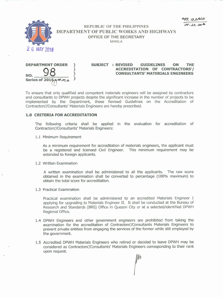 DO 098 s2016 | PDF | Engineer | Identity Document