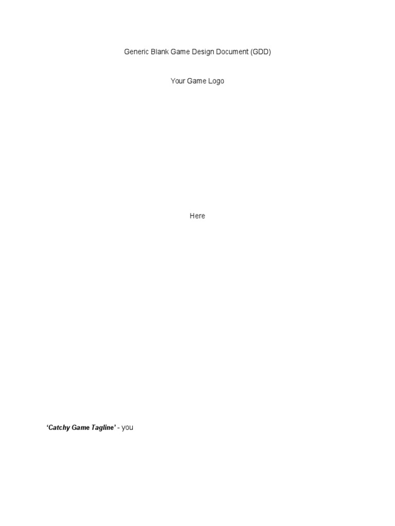 Generic Blank G DD | PDF
