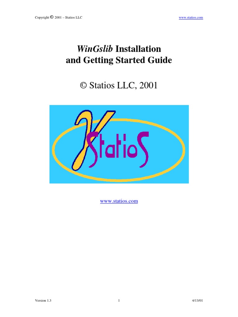GettingStarted PDF | PDF | Installation (Computer Programs) | Command Line Interface