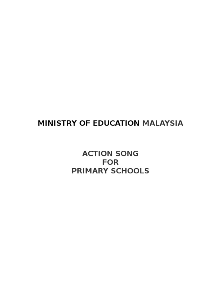 Action Song Competition Guidelines | PDF | Cognition