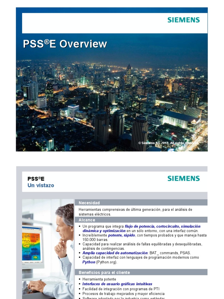 PSSE Descriptivo 2012 | PDF | Ingeniería de confiabilidad | Interfaz de usuario