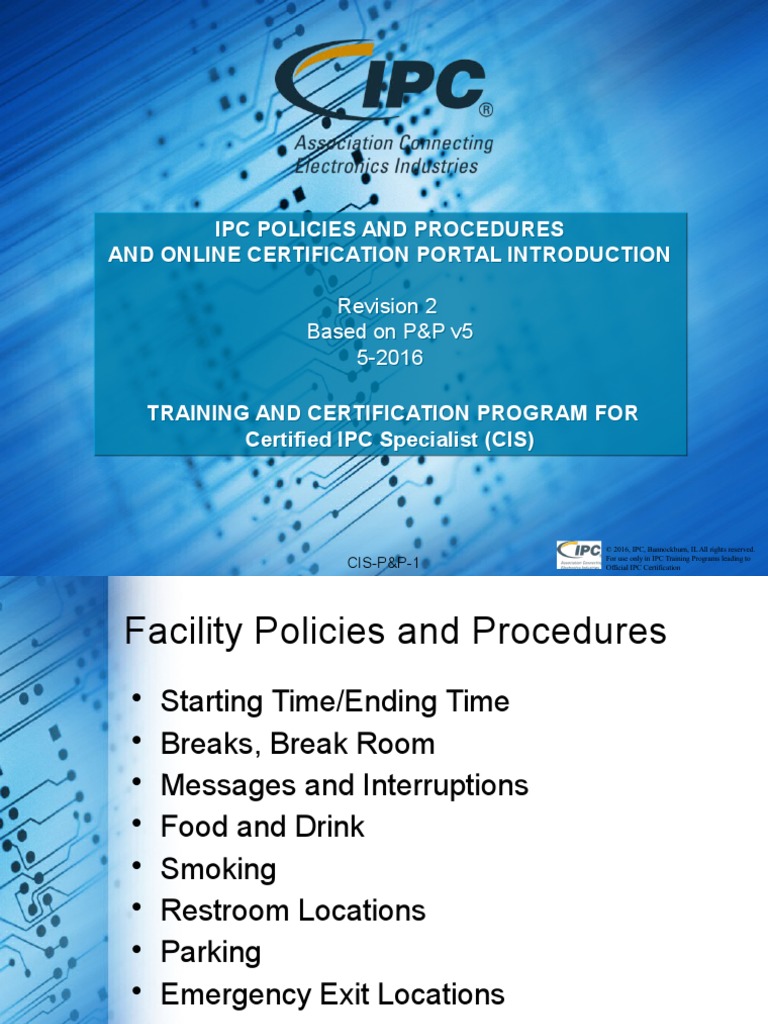 Ipc Policies and Procedures Cis General Module Rev 2 4-2016 ...