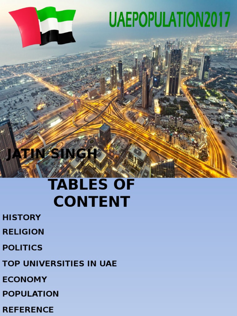 UAE Population Overview 2017 | PDF | United Arab Emirates | Asia