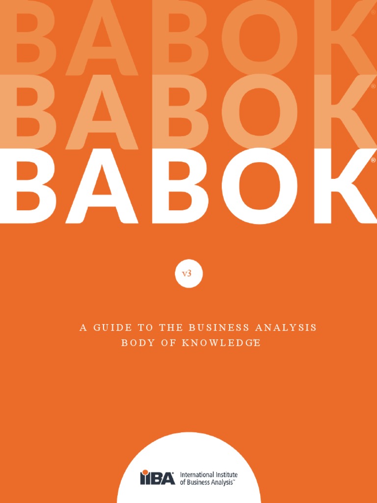 BABOK 3 ONLINE - A Guide To The Business Analysis Body of Knowledge ...