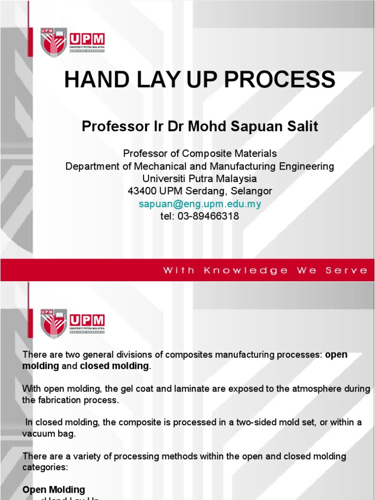 Hand Lay Up | PDF | Composite Material | Fiberglass