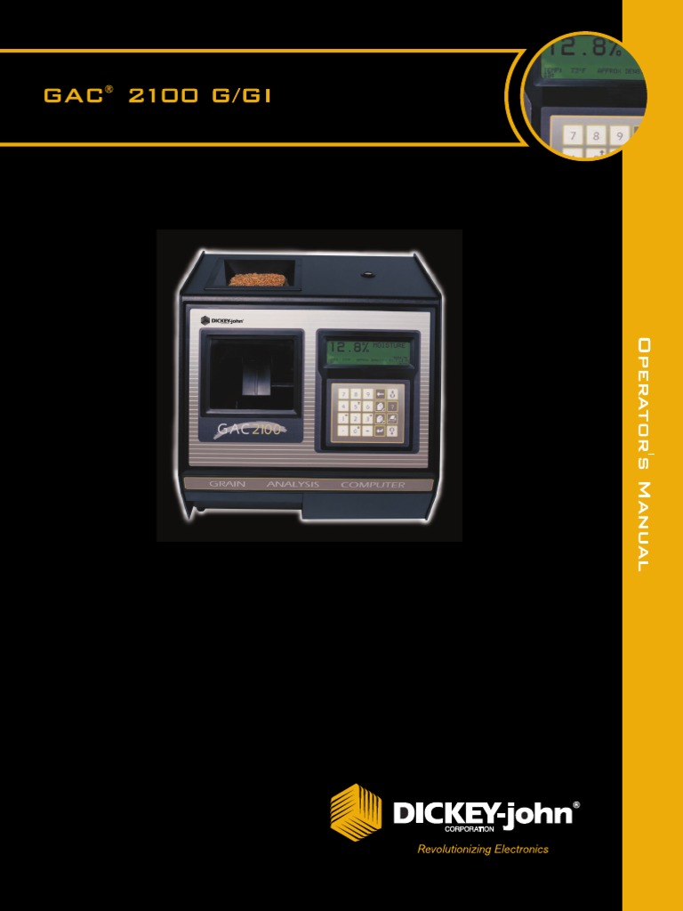 Dickey John | PDF | Computer Keyboard | Calibration