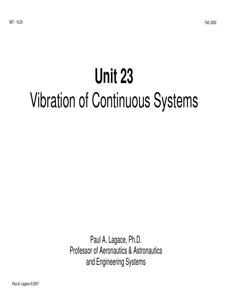 Vibration of continuous systems.pdf | Normal Mode | Eigenvalues And Eigenvectors