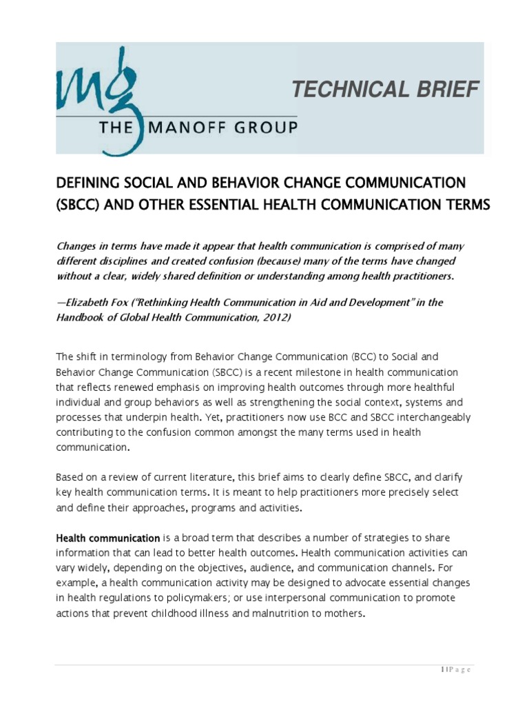 Defining Sbcc Pdf Behavior Marketing