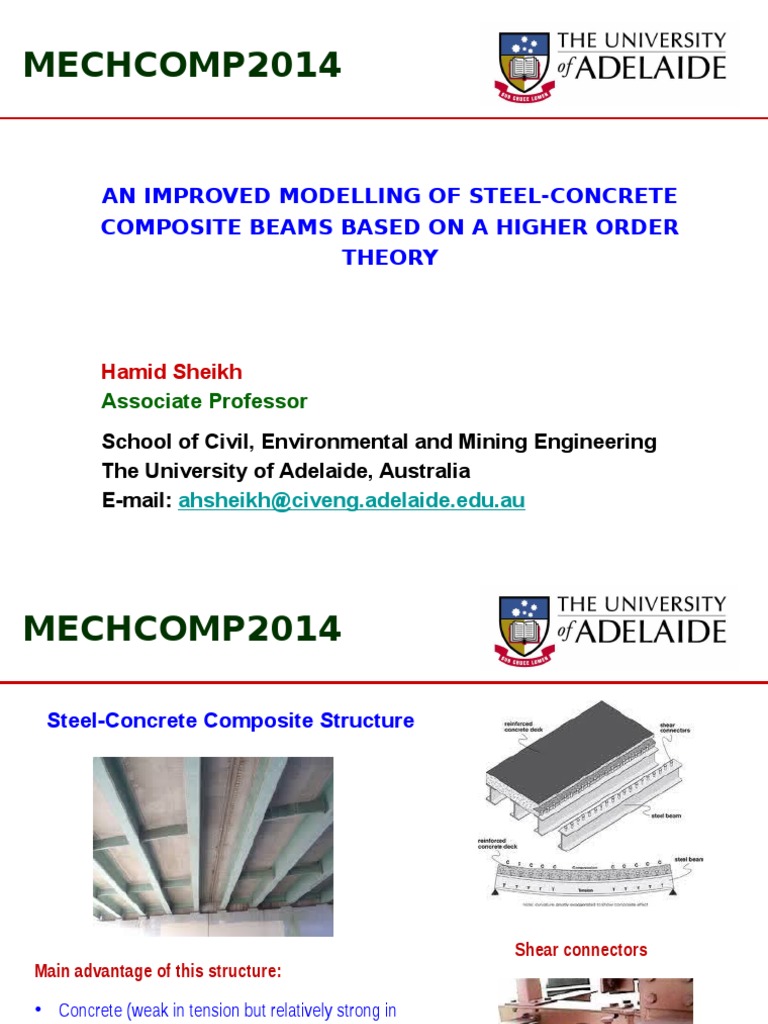 MECHCOMP2014: An Improved Modelling of Steel-Concrete Composite Beams ...