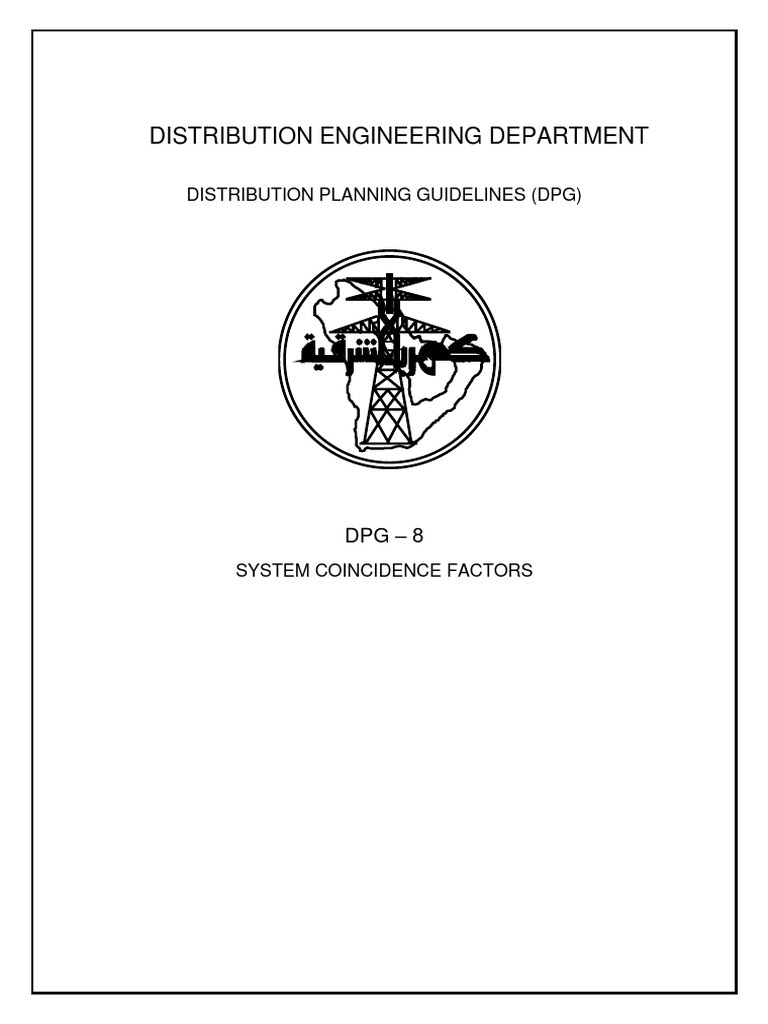 Distribution Engineering Department: Distribution Planning Guidelines ...