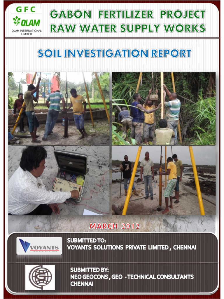 Soil Investigation Report | PDF | Silt | Soil