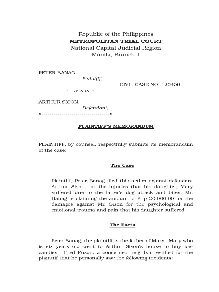 Plaintiff | PDF | Negligence | Damages