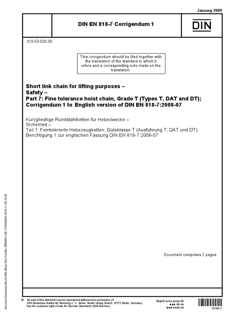 Din 818-7 | PDF