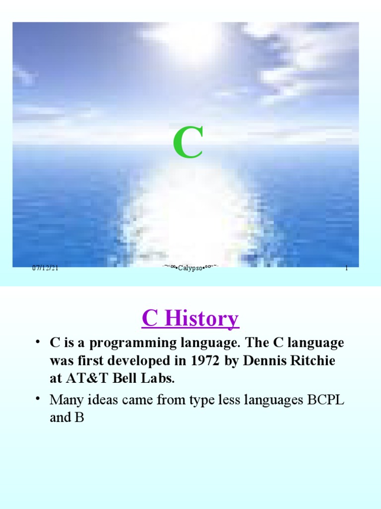 C Programming "°º - Calypso - º°" | PDF | Pointer (Computer Programming ...