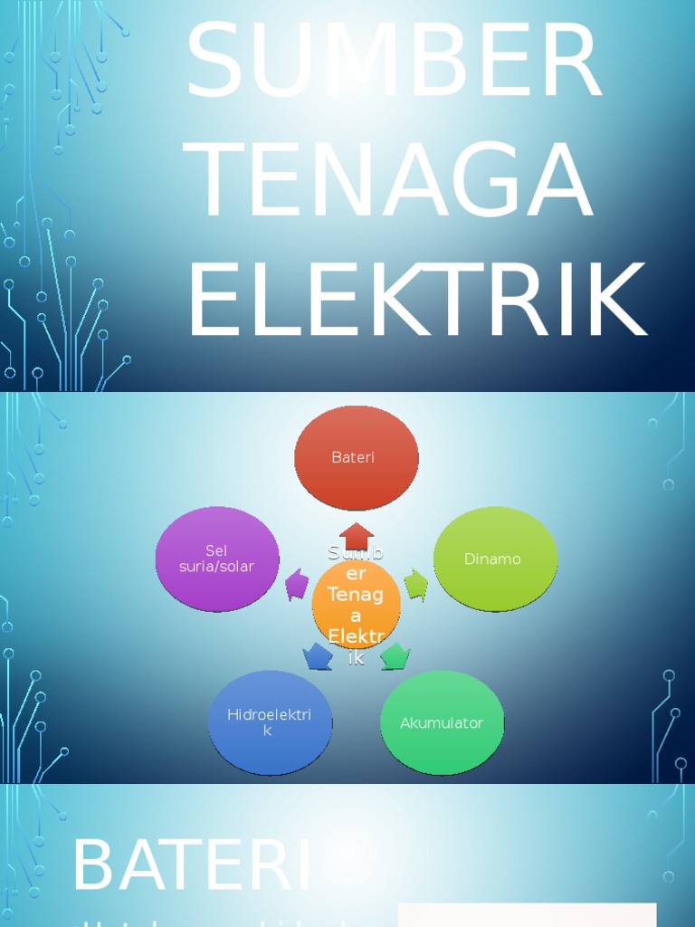 Sumber Tenaga Elektrik untuk Tahun 5 | PDF