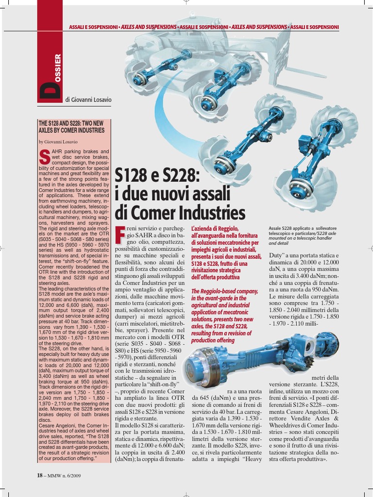 Comer S128 e S228 | PDF | Vehicles | Wheeled Vehicles