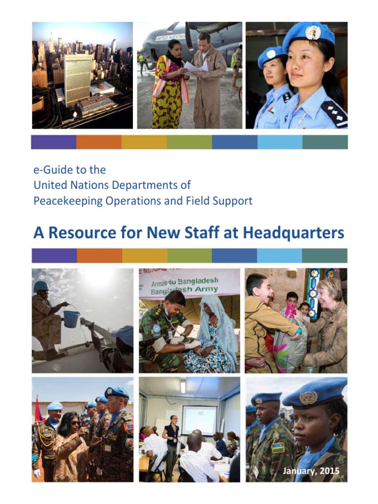E-Guide To DPKO and DFS | PDF | Peacekeeping | United Nations