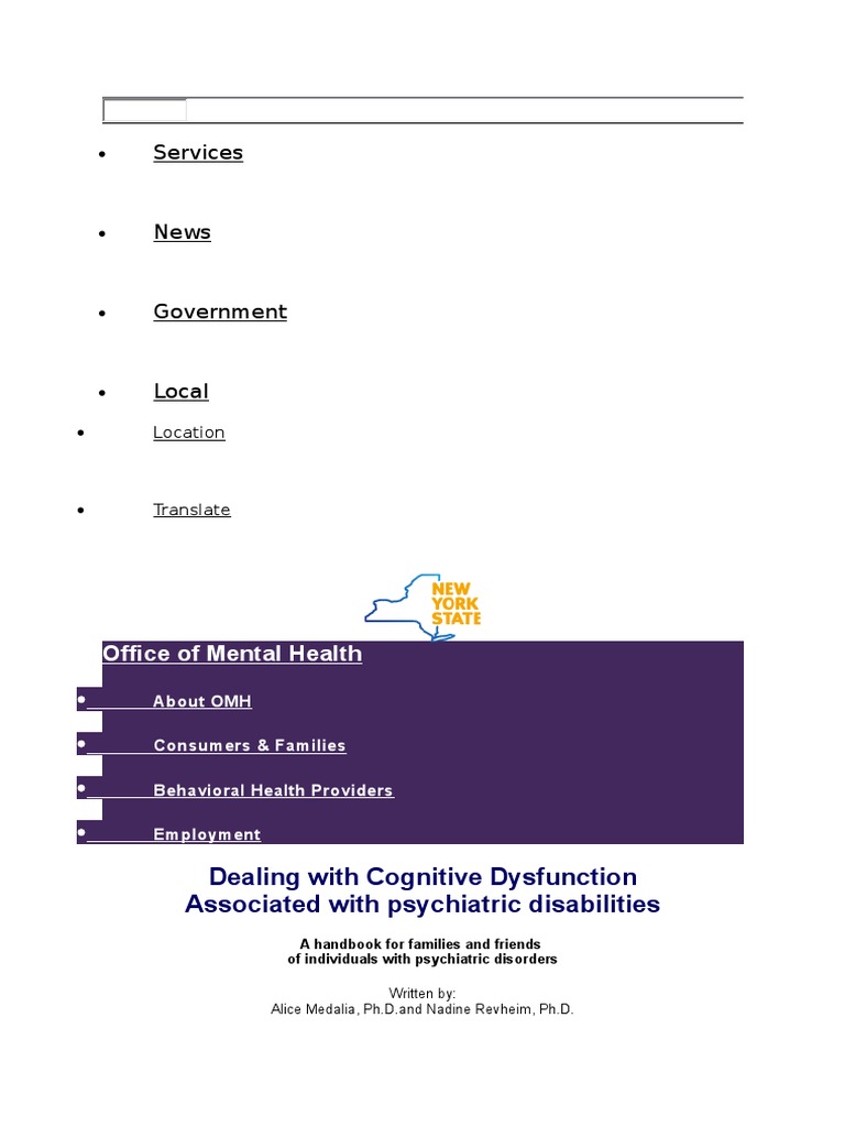Cognitive Dysfunvction Remedy | PDF | Schizophrenia | Affect (Psychology)