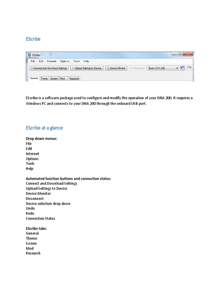 E-Scribe Manual | PDF