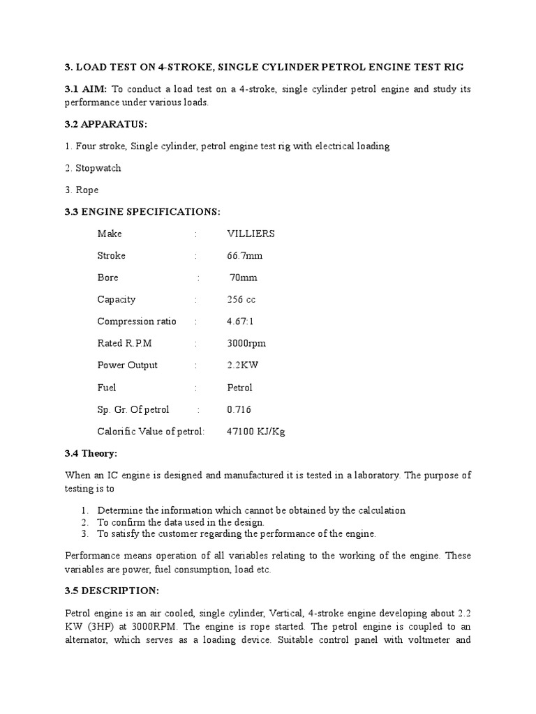 Petrol Engine Pdf Technology Engineering
