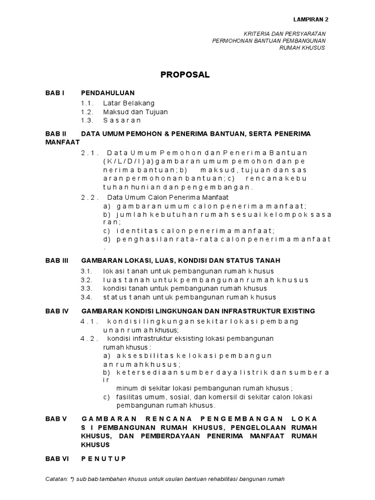 Proposal Rumah | PDF