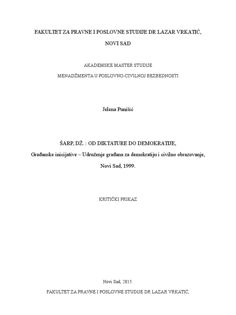 KRITIČKI PRIKAZ | PDF