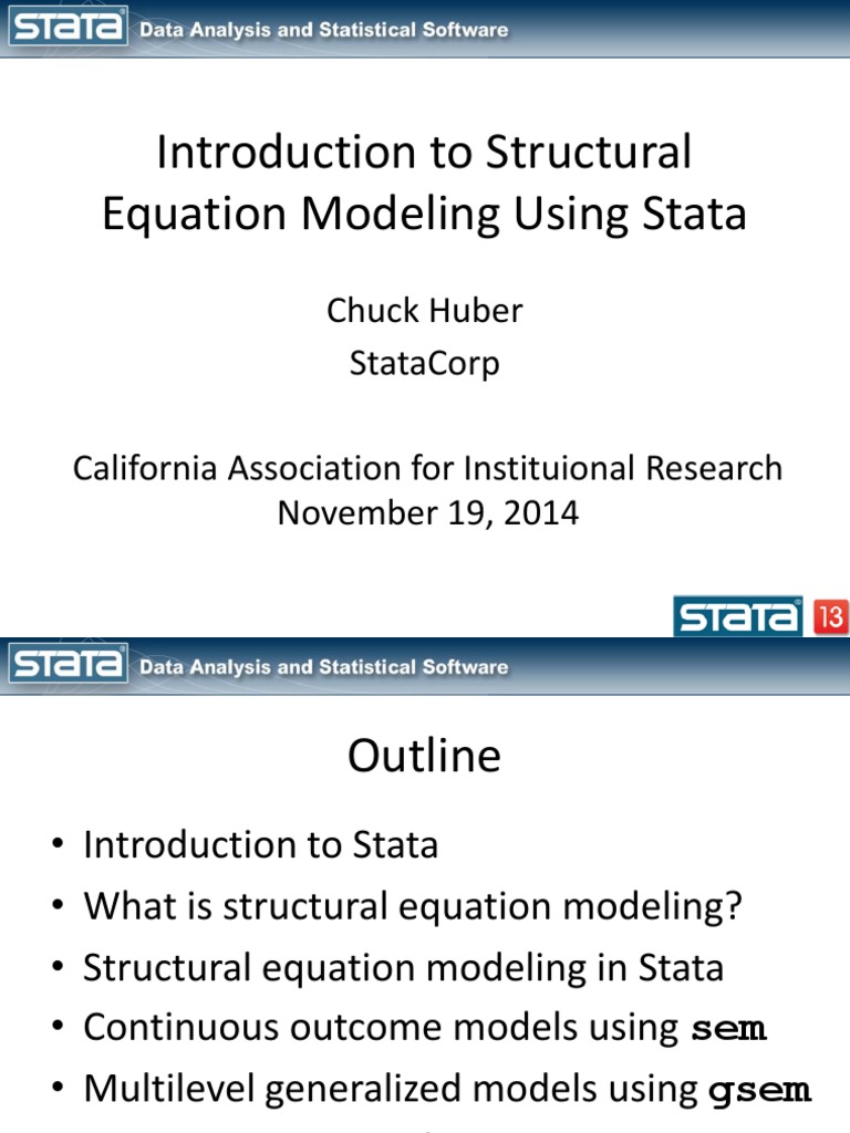 HuberC SEMWorkshop | PDF | Structural Equation Modeling | Endogeneity (Econometrics)
