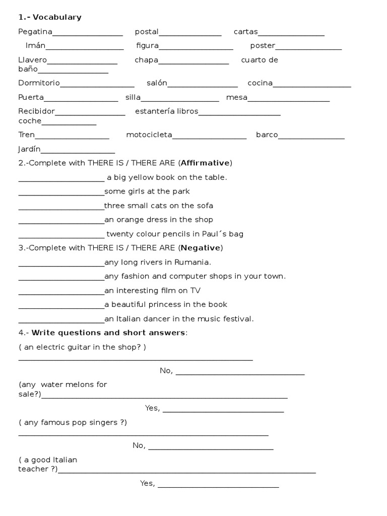 Vocabulary and Grammar Exercises | PDF | Foreign Language Studies