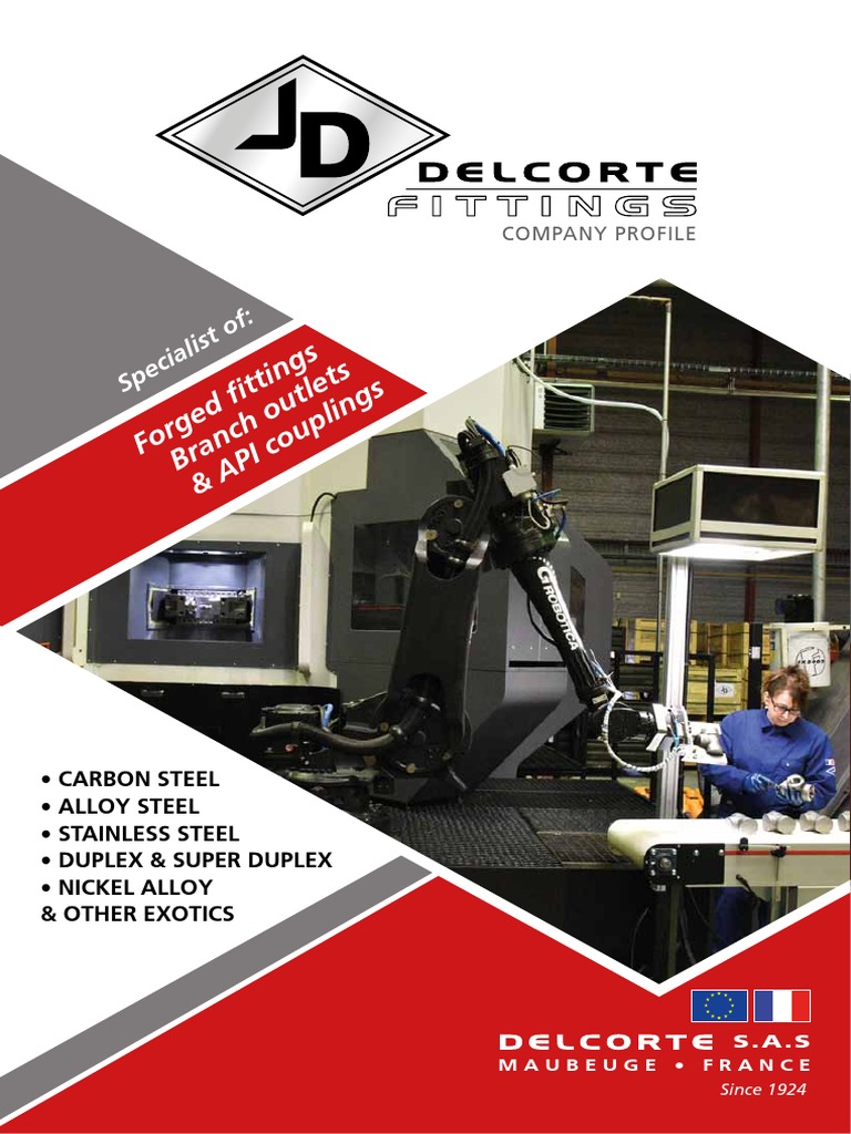 Presentation Delcorte | PDF | Pipe (Fluid Conveyance) | Stainless Steel