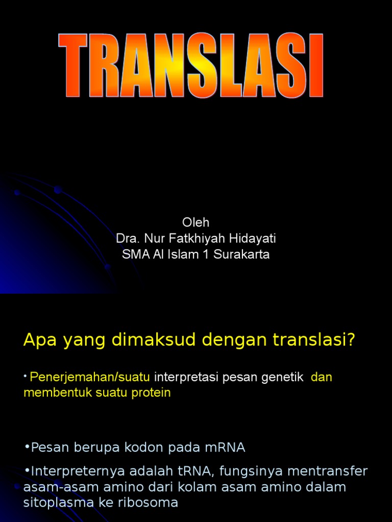 Translasi | PDF
