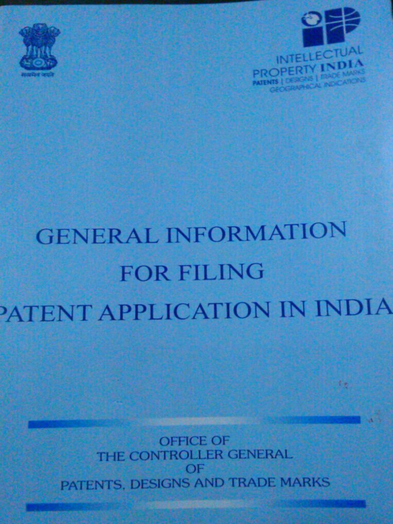 General Information For Filing Patent Application in India | PDF ...