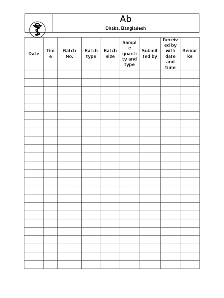 Logbook Format | PDF