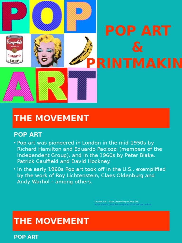 Pop Art Printmaking | PDF | Printmaking | Lithography