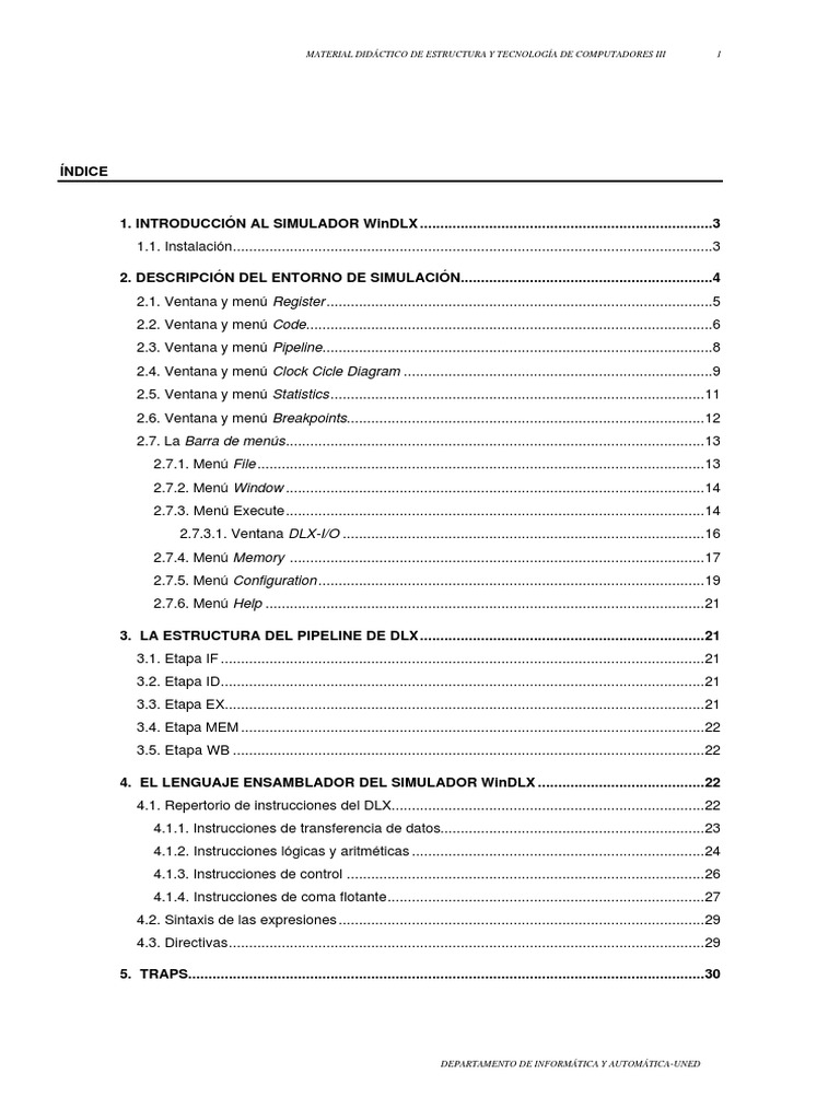 Guía del Simulador WinDLX para DLX | PDF | Ventana (informática) | Poco