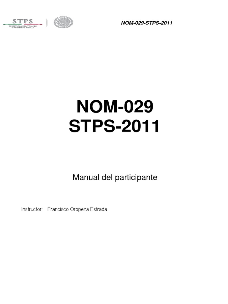 Manual NOM 029 STPS 2011 | PDF | Cableado eléctrico | Aislador ...